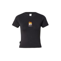 Iriedaily T-Shirt 'Burn 36' Damen Gr&ouml;&szlig;e M orange / schwarz / offwhite