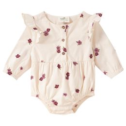 Topomini Baby Langarmbody mit Blumen-Stickerei