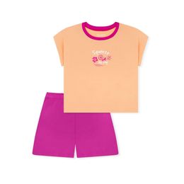 Schiesser Shorty ' Teens Nightwear ' M&auml;dchen Gr&ouml;&szlig;e 140 orange / pfirsich / dunkelpink