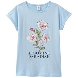 Yigga M&auml;dchen T-Shirt mit Blumen-Print
