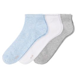 Gina Benotti 3 Paar Damen Sneaker-Socken mit Struktur