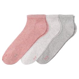 Gina Benotti 3 Paar Damen Sneaker-Socken mit Struktur