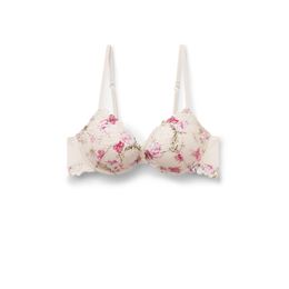 Intimissimi BH 'Bellissima Pretty Flowers' Damen Gr&ouml;&szlig;e 75 ecru / gr&uuml;n / pink / wei&szlig;