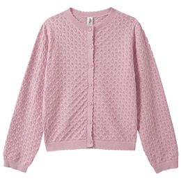 Yigga M&auml;dchen Strickjacke mit Ajour-Muster