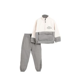Solang Freizeitanzug Tracksuit Slogan-Print Jungen Gr&ouml;&szlig;e 146 beige
