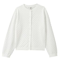 Yigga M&auml;dchen Strickjacke mit Ajour-Muster