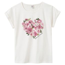 Yigga M&auml;dchen T-Shirt mit Blumen-Print