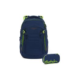 Satch Rucksack 'Match 2tlg' M&auml;dchen Gr&ouml;&szlig;e B: 45 cm x H: 31.5 cm x T: 16 cm blau