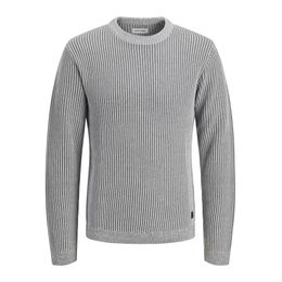 Jack & Jones Jack & Jones Pullover 'JJEdover' Herren Gr&ouml;&szlig;e M grau / hellgrau