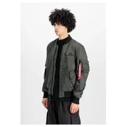 Bomberjacke Alpha Industries "MA-1 TTC Light", Herren, Gr. S, grau (grauschwarz), Obermaterial: 100% Nylon, Futter: 100% Nylon, Jacken Bomberjacke