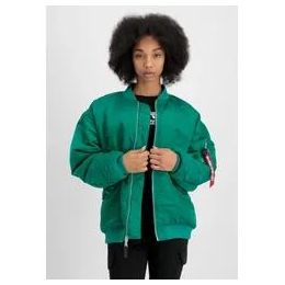 Bomberjacke Alpha Industries "MA-1 Core W", Damen, Gr. M/L, gr&uuml;n (jungle gr&uuml;n), Obermaterial: 100% Nylon; Futter: 100% Nylon; F&uuml;llung: 100% Polyester, Jacken Bomberjacke