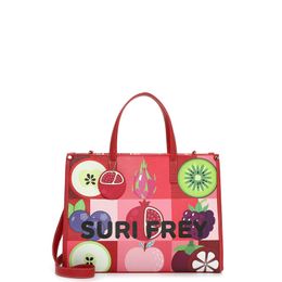 SURI FREY Shopper 'Issy' Damen Gr&ouml;&szlig;e One Size gr&uuml;n / lila / rot