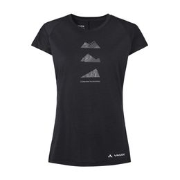 Vaude Funktionsshirt 'Tekoa ' Damen Gr&ouml;&szlig;e XXS schwarz / wei&szlig;