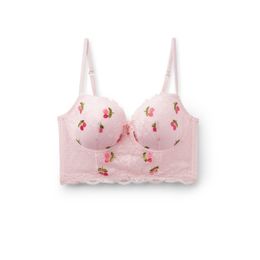 Intimissimi BH 'Sofia Cherry Baby' Damen Gr&ouml;&szlig;e 80 grasgr&uuml;n / rosa / kirschrot