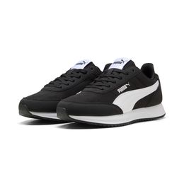 Sneaker Puma "R78 LIGHTWIND", Herren, Gr. 46, schwarz-wei&szlig; (Puma schwarz, Puma wei&szlig;), Textil, Schuhe Sneaker, mit Mesh-Obermaterial, mit SOFTFOAM+ Einlegesohle
