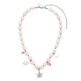 PURELEI Kette 'Spring' Damen Gr&ouml;&szlig;e One Size rosa / silber