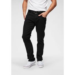 Regular-fit-Jeans Camel Active "HOUSTON", Herren, Gr. 34, L&auml;nge 36, schwarz (foreschwarz), Denim/Jeans, Obermaterial: 98% Baumwolle, 2% Elasthan, regular fit lang, Jeans Regular-fit-Jeans, im klassischen 5-Pocket-Stil