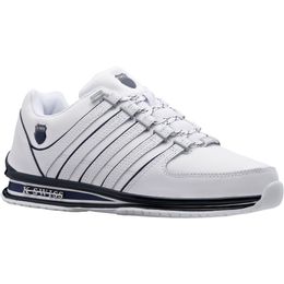 Sneaker K-Swiss "Rinzler", Herren, Gr. 45, blau (wei&szlig;, navy), Leder, Schuhe Sneaker