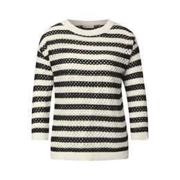 Street One Pullover Damen Gr&ouml;&szlig;e L creme / schwarz