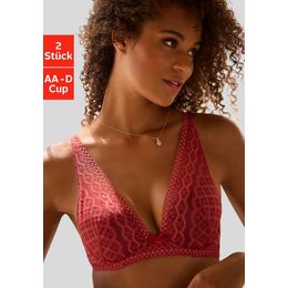 PETITE FLEUR BY LASCANA Push-up-BH beige Gr. 80D. Mit Herausnehmbaren Kissen und mit B&uuml;gel