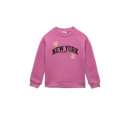 KOTON Sweatshirt M&auml;dchen Gr&ouml;&szlig;e 116/122 beige / pink / schwarz