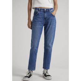 Boyfriend-Jeans Pepe Jeans "VIOLET", Damen, Gr. 26, N-Gr, blau (light blau), Denim/Jeans, Obermaterial: 99% Baumwolle, 1% Elasthan, relaxed fit lang, Jeans Boyfriend-Jeans, im l&auml;ssigen Boyfriend-Style