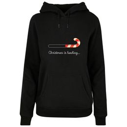 Merchcode Sweatshirt 'Christmas Loading' Damen Gr&ouml;&szlig;e XL rot / schwarz / wei&szlig;