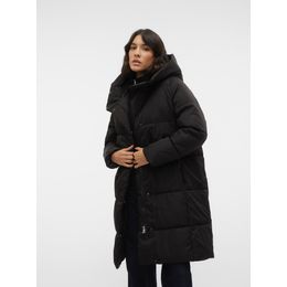 V&eacute;ro Moda Steppmantel VERO MODA "VMSTELLA COAT NOOS", Damen, Gr. XS, schwarz, Steppware, Obermaterial: 100% Polyester, unifarben, kniefrei, M&auml;ntel Steppmantel