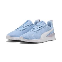 Sneaker Puma "ANZARUN LITE", Herren, Gr. 37,5, silber (haute tropic, Puma wei&szlig;, silber mist), Textil, Schuhe Sneaker, mit atmungsaktivem Textil-Obermaterial, mit SOFTFOAM+ Einlegesohle