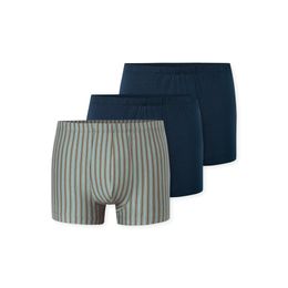 Boxer Schiesser "95/5 Essentials", Herren, Gr. 9, sortiert 12, Single Jersey, Obermaterial: 95% Baumwolle, 5% Elasthan, k&ouml;rpernah, Unterhosen Boxer, mit softem, tonalem Komfortbund