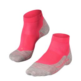 Laufsocken Falke "RU4 Endurance Short", Damen, Gr. 37-38, rose, Materialmix, normal, Socken Laufsocken, leichte Laufsocke mit mittlerer Polsterung, schnelltrocknend