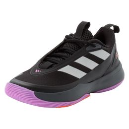 Basketballschuh adidas Sportswear "SUBZONE", Damen, Gr. 38,5, schwarz (core schwarz, silber metallic, lila burst), Synthetik, Textil, Schuhe Basketballschuh