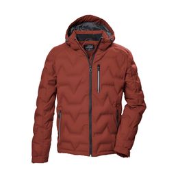 Steppjacke Killtec "KOW 60 MN QLTD JCKT", Herren, Gr. XL, rot, Obermaterial: 100% Polyester;Futter: 100% Polyester;F&uuml;llung: 100% Polyester, Jacken Steppjacke, Wasser- und windabweisend, atmungsaktiv, verstellbare Kapuze