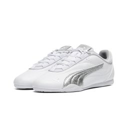 Sneaker Puma "CATCH SOLEIL METALLIC WHISPER", Damen, Gr. 39, Puma wei&szlig;, Puma silber, Synthetik, unifarben, Schuhe Sneaker, mit Schn&uuml;rung, leicht profiliertes Laufsohlenprofil