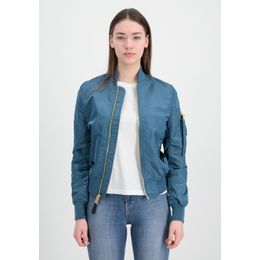 Bomberjacke Alpha Industries "MA-1 VF Light W", Damen, Gr. XS, blau (vintage marine), Obermaterial: 100% Nylon, Futter: 100% Nylon, Jacken Bomberjacke