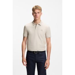 Poloshirt BOSS Orange "Passenger", Herren, Gr. S, open grau070, Jersey, Obermaterial: 95% Baumwolle, 5% Elasthan, Basic h&uuml;ftbedeckend, hoch geschlossener Ausschnitt, eng B&uuml;ndchen, Shirts Poloshirt, mit Polokragen
