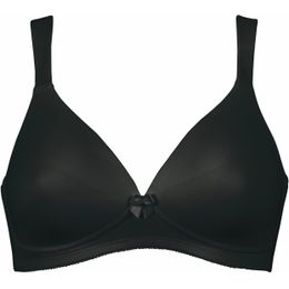 Soft-BH Naturana "Soft Cup", Damen, Gr. 100, Cup B, schwarz, Obermaterial: 89% Polyamid, 11% Elasthan. Futter: 100% Polyester, unifarben, bequem, BHs Soft-BH, nahtlose Schalen-Cups, wattiert, ohne B&uuml;gel, Topseller
