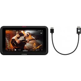 Atomos Ninja RAW 5" HDR Monitor + 4k Locking Full to Full HDMI 30cm