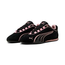 Sneaker Puma "CATCH SOLEIL SD", Damen, Gr. 40,5, Puma schwarz, rosy outlook, Leder, Schuhe Sneaker, mit Schn&uuml;rung, mit leicht profilierter Gummisohle, aus Leder