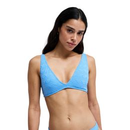 Triangel-Bikini-Top Roxy "Paradise Wave", Damen, Gr. XL, Cup B, silber lake blau make a splash, Obermaterial: 92% Microfaser, 8% Elasthan;, Bikini-Oberteile Triangel-Bikini-Top