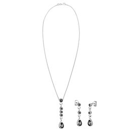 Elli Schmuckset Damen Gr&ouml;&szlig;e One Size schwarz / silber