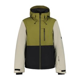 Skijacke Icepeak "Icepeak CHESTER", Herren, Gr. 46, olive, Softshell, Obermaterial: 100% Polyester. Futter: 100% Polyester. Wattierung: 100% Polyester, straight fit h&uuml;ftlang, abgestepptes B&uuml;ndchen mit Klettverschluss,verstellbar, Jacken Skijacke, mit kontrastfarbenen Logoschriftz&uuml;gen