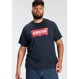 LEVI'S&reg; PLUS T-Shirt LEVI'S PLUS "LE B&T BIG GRAPHIC TEE", Herren, Gr. XXL (64/66), blau (big graphic tee marineblaus), Jersey, Obermaterial: 100% Baumwolle, normal h&uuml;ftbedeckend, Rundhals, Shirts T-Shirt, mit Logofrontprint