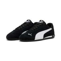 Sneaker Puma "REPLICATCH SD", Damen, Gr. 47, Puma schwarz, Puma wei&szlig;, Schuhe Sneaker, Obermaterial aus Leder, leicht profilierte Gummilaufsohle
