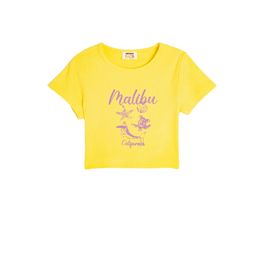 KOTON T-Shirt M&auml;dchen Gr&ouml;&szlig;e 110/116 gelb / helllila