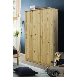 M&ouml;bilia Kleiderschrank M&Ouml;BILIA, beige (natur), B:107cm H:175cm T:50cm, Massivholz, Schr&auml;nke, Kleiderschrank, gefertigt aus massivem Kiefernholz