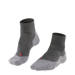 Wandersocken Falke "TK5 Wander Short", Herren, Gr. 42-43, asphalt, Materialmix, normal, Socken Wandersocken, leicht und bequem f&uuml;r Freizeitwanderungen, atmungsaktiv