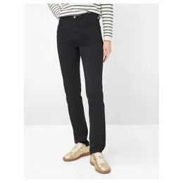 5-Pocket-Hose Brax "Style CAROLA", Damen, Gr. 44, Normalgr&ouml;&szlig;en, blau, Web, 78% Baumwolle, 18% Lyocell, 4% Elasthan, Hosen 5-Pocket-Hose
