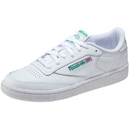 Sneaker Reebok CLASSIC "CLUB C 85", Damen, Gr. 38,5, gr&uuml;n (wei&szlig;, gr&uuml;n), Leder, Schuhe Sneaker