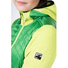 Steppjacke DEPROC Active "GILMOUR COMFORT WOMEN", Damen, Gr. 44L, gr&uuml;n (limette), 100% Polyester, figurbetont, mit innenliegendem Gummizug, Jacken Steppjacke, auch in Gro&szlig;en Gr&ouml;&szlig;en erh&auml;ltlich